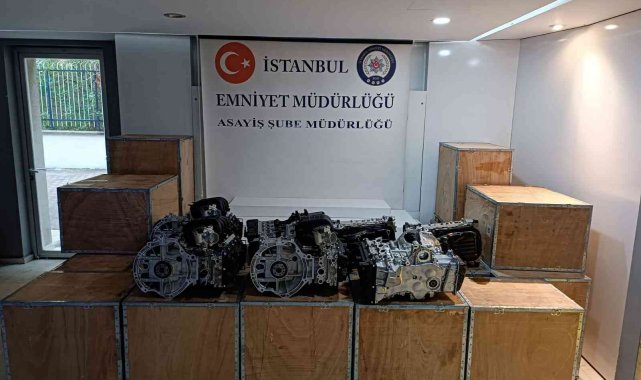 Avcılar'da 28 adet araç motoru ve 5 adet motor krank parçaları çalan 3 ...