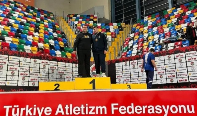Uşaklı sporcu Ali Peker, U20 Türkiye Salon Atletizmde Türkiye şampiyonu ...